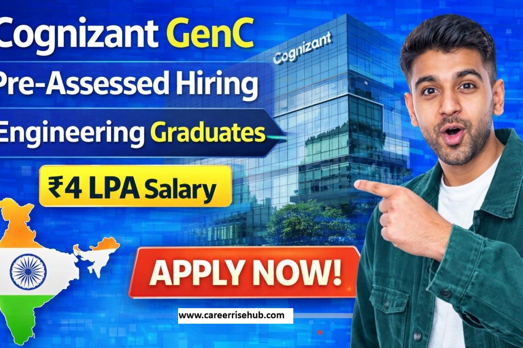 Cognizant GenC Hiring 2026 | Salary 4 LPA | Easy Apply Now